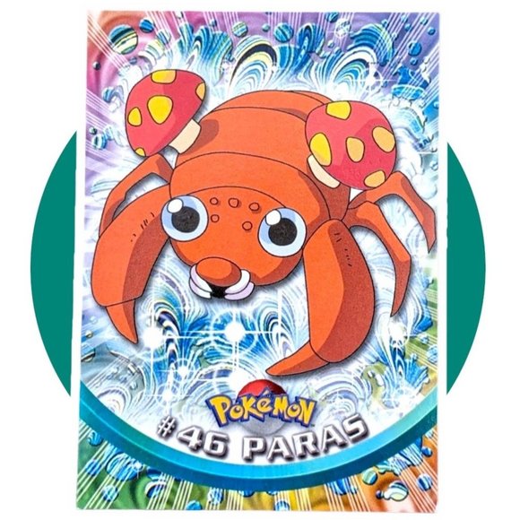 Pokemon | Toys | Pokemon Topps Series Card A14 46 Paras Black Logo ...
